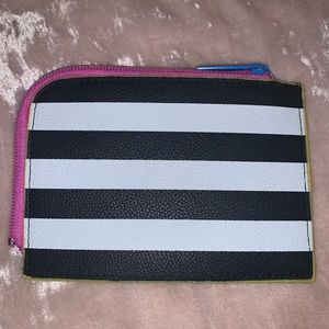 Sephora | Bags | Sephora Black White Striped Pouch | Poshmark